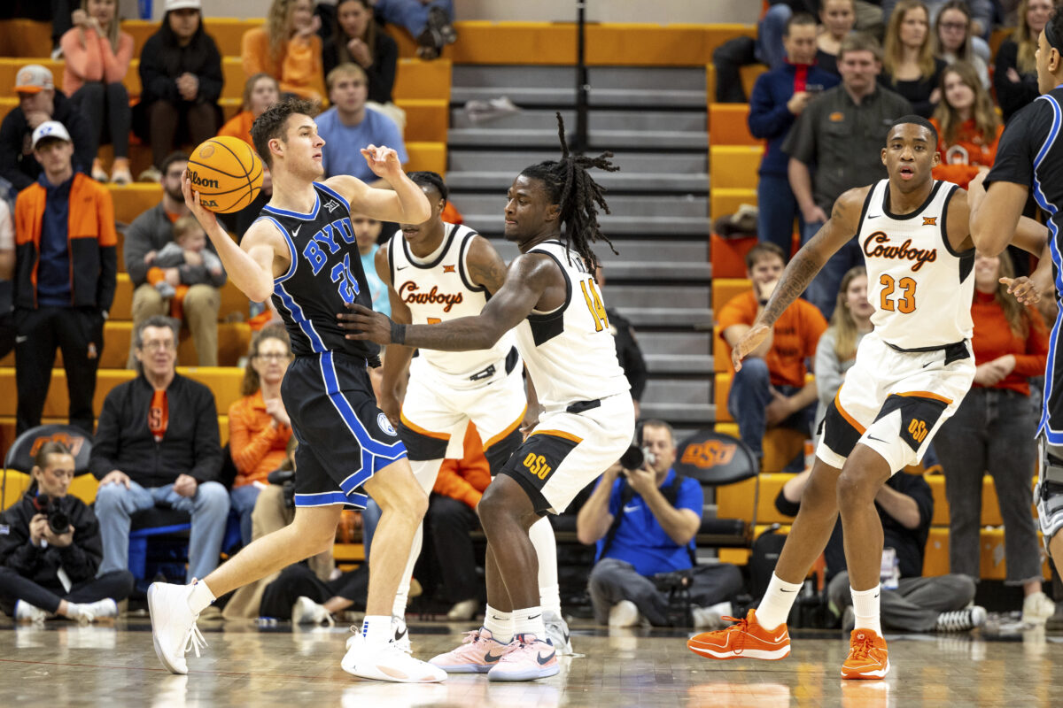 Too hot to handle: Last-place Oklahoma State beats No. 19 BYU men’s hoops | News, Sports, Jobs ...
